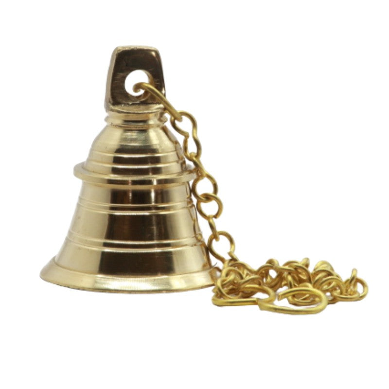 Hanging Brass Bell On Chain – Curious Cauldron