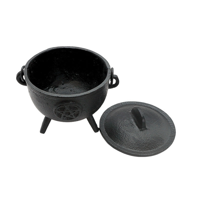 Cast Iron Cauldron - Pentacle – Curious Cauldron
