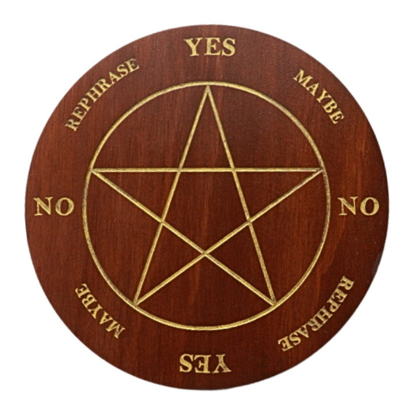 Handmade Pendulum Board- Pentacle – Curious Cauldron
