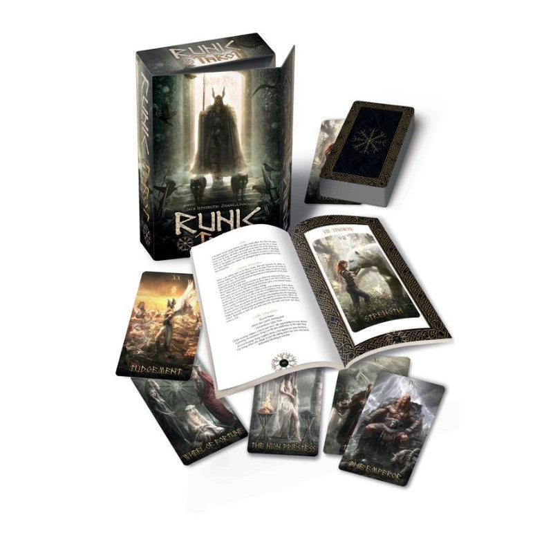 Runic Tarot Kit- 78 Card Deck & 160 Page Guidebook – Curious Cauldron